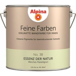 Feine Farben No. 38 Essenz der Natur 2,5 l weiches pastellgrün edelmatt Wandfarbe - Alpina