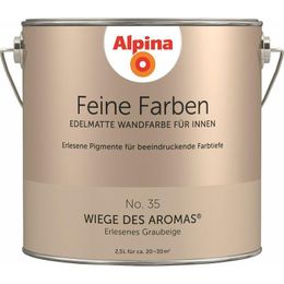Feine Farben No. 35 Wiege des Aromas 2,5 l erlesenes graubeige edelmatt Wandfarbe - Alpina