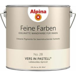 Feine Farbe No 28 2,5 l Liebevolles Apricot Vers in Pastell - Alpina