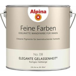 Feine Farbe No 08 2,5 l Ruhiges Hellbeige Elegante Gelassenheit - Alpina
