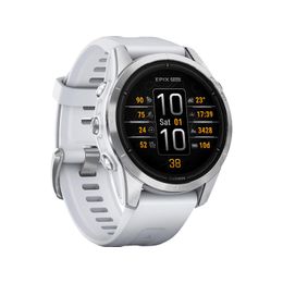 Garmin EPIX PRO GEN 2 (42MM) Smartwatch Silikon, 108-182 mm, Steinweiss/Silber