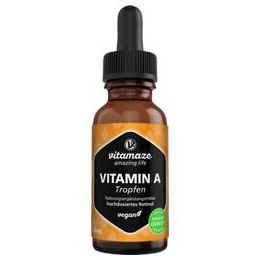 Vitamaze GmbH Vitamin A 500 μg hochdosiert vegan Tropfen 50 ml