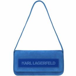 K by KARL LAGERFELD Karl Lagerfeld Essential Schultertasche Leder 24 cm royal blue