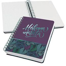 Sigel Notizbuch mit Spirale Jolie® ca. DIN A5 punktraster, violett/grün Hardcover 240 Seiten