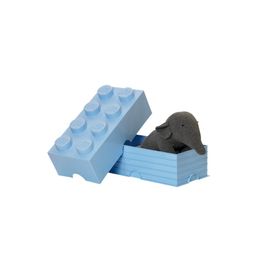 Lego Aufbewahrungsstein, 8 Noppen, hellblau