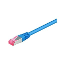 goobay CAT 6 Netzwerkkabel Lose Ware, 2xRJ45 St. PIMF + geflechtgeschirmt 50m