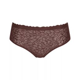 Sloggi - Hochgeschnittener Miederslip - Eggplant XS - Sloggi Zero Feel Lace - Unterwäsche für Frauen