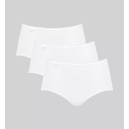 Sloggi - Midi - White 40 - Sloggi / Cotton - Unterwäsche für Frauen