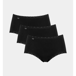 Sloggi - Midi - Black 38 - Sloggi / Cotton Lace - Unterwäsche für Frauen