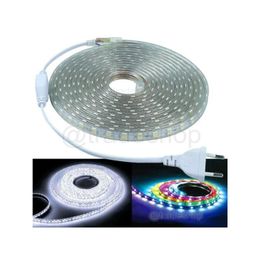 Meditrade GmbH Trade Shop Traesio - spule led streifen 5050 flexibel silikon profil 5M 10M aussenlicht -5 m -rgb - rgb