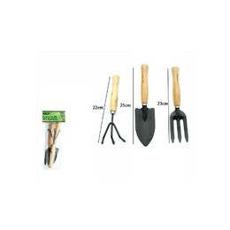 Meditrade GmbH Trade Shop Traesio - 3ER set gartengeräte gartenzubehör harke schaufel 59697