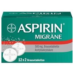 BAYER Aspirin Migräne Brausetabletten 24 St
