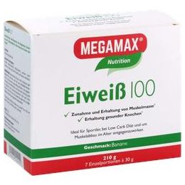 Eiweiss 100 Banane Megamax Pulver 7X30 g
