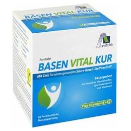 Avitale Basen Vital KUR plus Vitamin D3+K2 Pulver 60 St
