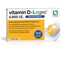 Dr. Loges + Co. GmbH Vitamin D-Loges 5.600 I.e. Wochendepot Kautabl. 30 St