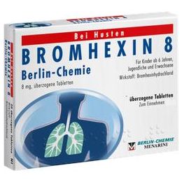 BERLIN-CHEMIE Bromhexin 8 Berlin Chemie überzogene Tabletten 50 St