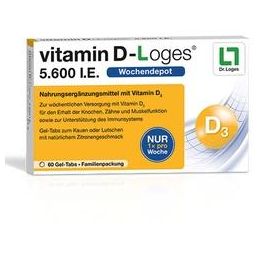 Dr. Loges + Co. GmbH Vitamin D-Loges 5.600 I.e. Wo.Depot Kautabl.Fam.Pa 60 St