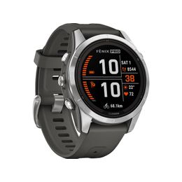 Garmin FENIX 7 S PRO SOLAR Smartwatch Silikon, 108-182 mm, Graphit/Edelstahl
