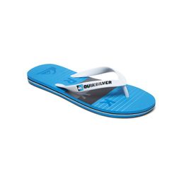 Quiksilver Sandale »Molokai Word Block« White/Grey/Blue 11 (44) 11 (44) Flexibles, synthetisches, an 3 Punkten...
