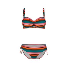 Féraud Bikini im allover Streifendessin, multicolor, Gr. 36 C