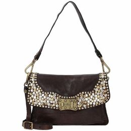 Campomaggi Agnese Schultertasche M Leder 25 cm moro