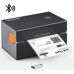 Thermo-Etikettendrucker 175x109x94mm Edikettendruckgerät 300DPI Auflösung Labeldrucker Versandetiketten Drucker Bluetooth/USB Automatische