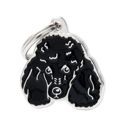 MyFamily New Black Poodle dog tag