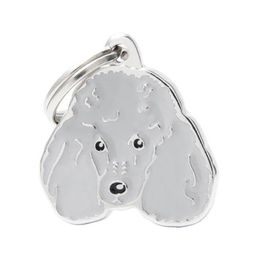 MyFamily New Grey Poodle dog tag