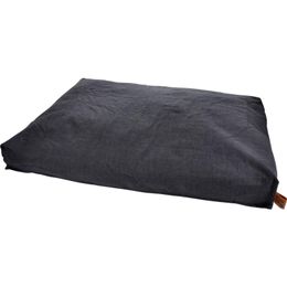 Dynamic24 XL Hunde Matte Kissen Hunde Katzen Bett Schlafplatz Hundekissen Bettchen schwarz