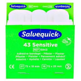 Salvequick® Pflaster Sensitive 1009943V weiß, 43 St.