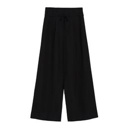 Bershka Pleat-Front Pants female Black size 40