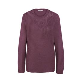 GOLDNER Pullover Damen Gr&ouml;&szlig;e S dunkellila