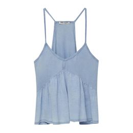 Pull&Bear Pull&Bear Top Damen Gr&ouml;&szlig;e XS blue denim