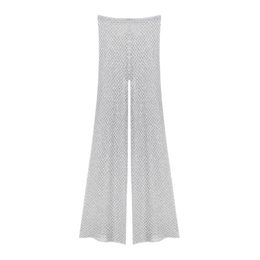 Pull&Bear Pull&Bear Hose Damen Gr&ouml;&szlig;e 40 hellgrau / silber