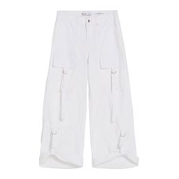 Bershka Cargo Pants female White size L