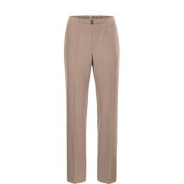GOLDNER Bundfaltenhose 'Martha' Damen Gr&ouml;&szlig;e 56 sand