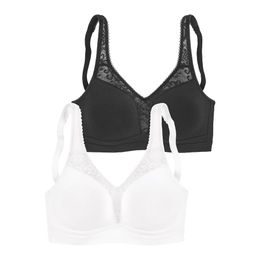 Petite Fleur BH Damen Gr&ouml;&szlig;e 80 schwarz / wei&szlig;