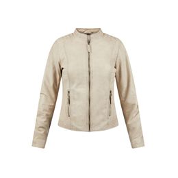 7eleven Lederjacke 'SESono' Damen Gr&ouml;&szlig;e 6XL hellbeige