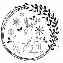 Artemio Stempel Snow Deers, 13.0 cm