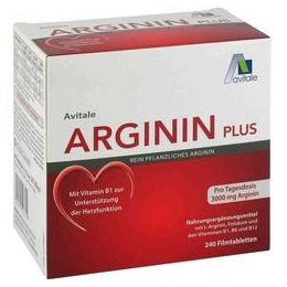 Avitale Arginin Plus Vitamin B1+B6+B12+Folsäure Filmtabl. 240 St