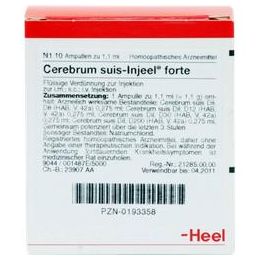 Heel Cerebrum Suis Injeel forte Ampullen 10 St