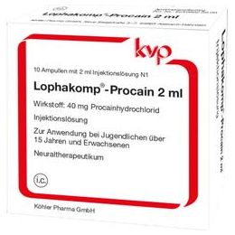 Köhler Pharma Lophakomp Procain 2 ml Injektionslösung 10X2 ml