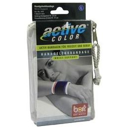 Bort ActiveColor Handgelenkbandage L blau 1 St