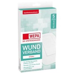 WEPA Wundverband 8x15 cm steril 5 St