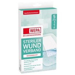 WEPA Wundverband wasserdicht 8x15 cm steril 5 St