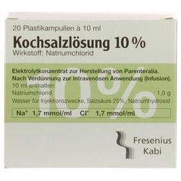Fresenius Kochsalzlösung 10% Infusionslösungskonzentrat 20X10 ml