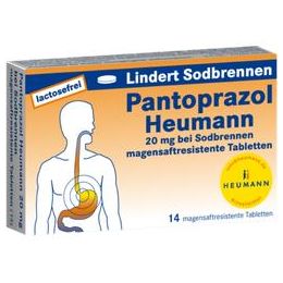 Pantoprazol HEUMANN 20 mg b.Sodbrennen msr.Tabl. 14 St