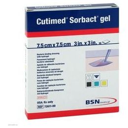 Cutimed Sorbact Gel Kompressen 7,5x7,5 cm 10 St