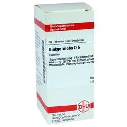 DHU-Arzneimittel Ginkgo Biloba D 12 Tabletten 80 St