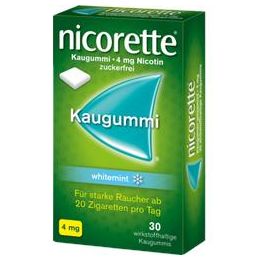 Johnson & Johnson GmbH Nicorette Kaugummi 4 mg whitemint 30 St